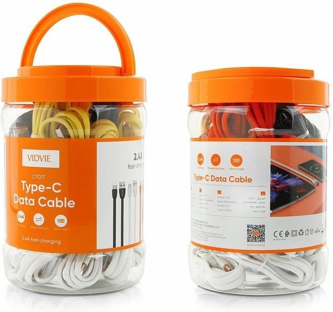Vidvie Kabel Ct01 Usb/Type C 2.1A, 1M Mix 4 Kolory 30 Szt. - Opinie i ...