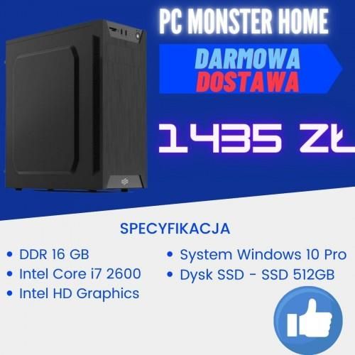 Nettop Komputer Monster Home CORE i7 RAM 16GB SSD 512GB NVMe DVD-RW W10 ...