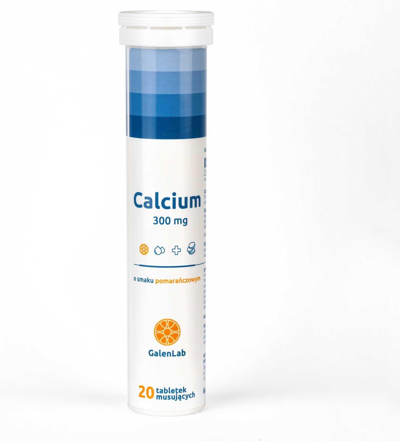 Galenlab Calcium 300Mg 20Tbl Musujących - Opinie i ceny na Ceneo.pl