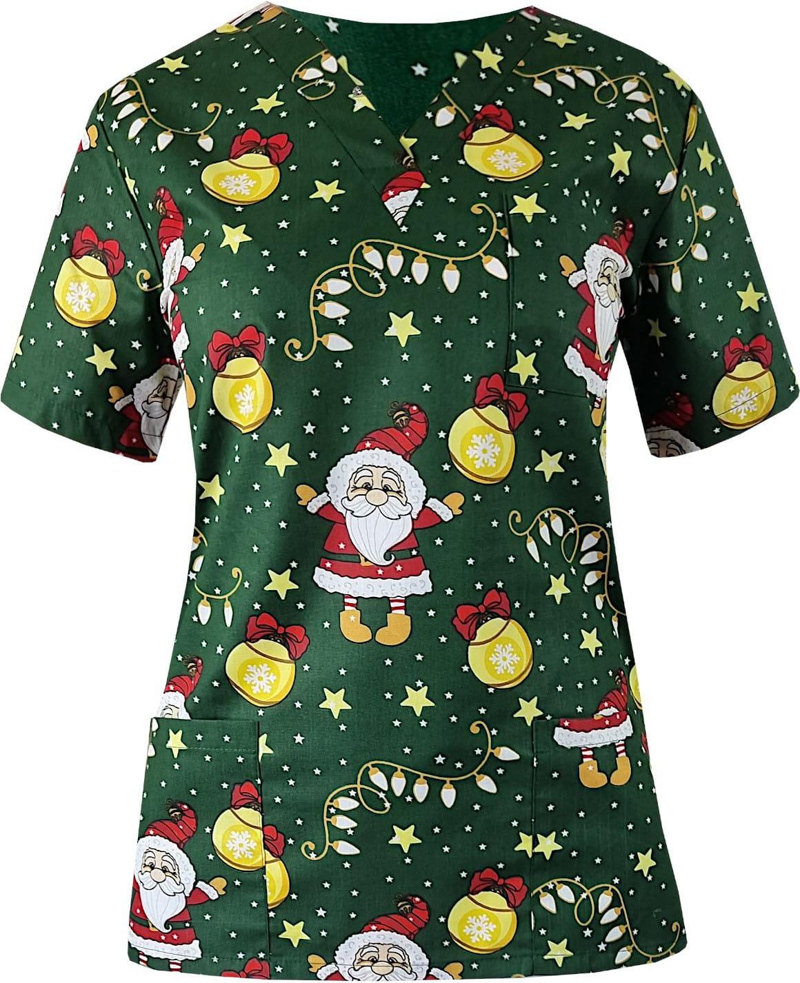 Bloom Bluza Medyczna Świąteczny Kolorowy Wzorek (Xxl) M&C - Ceny i ...