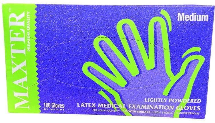 Chemia Rękawice Lateksowe Pudrowe Maxter M 100 Sztuk - Ceny i opinie ...