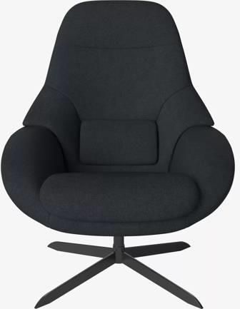 Bolia Fotel Saga Grand Armchair Na Czarnych Nogach Qual Navy Melange ...