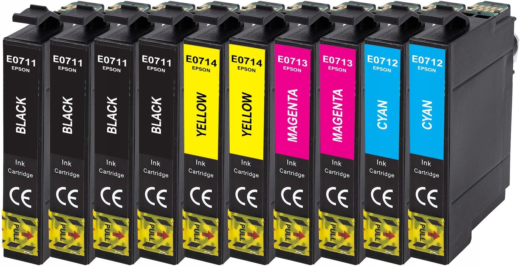 Tusz WHITE BOX 10X TUSZ DO DRUKARKI EPSON SX115 SX215 SX218 T0711 do ...