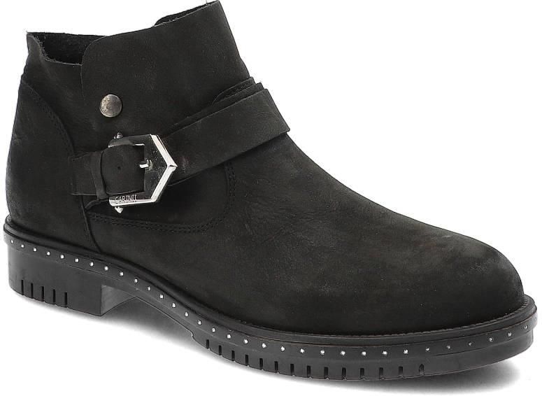 Czarne Botki Carinii Skórzane Buty Damskie - Ceny i opinie - Ceneo.pl