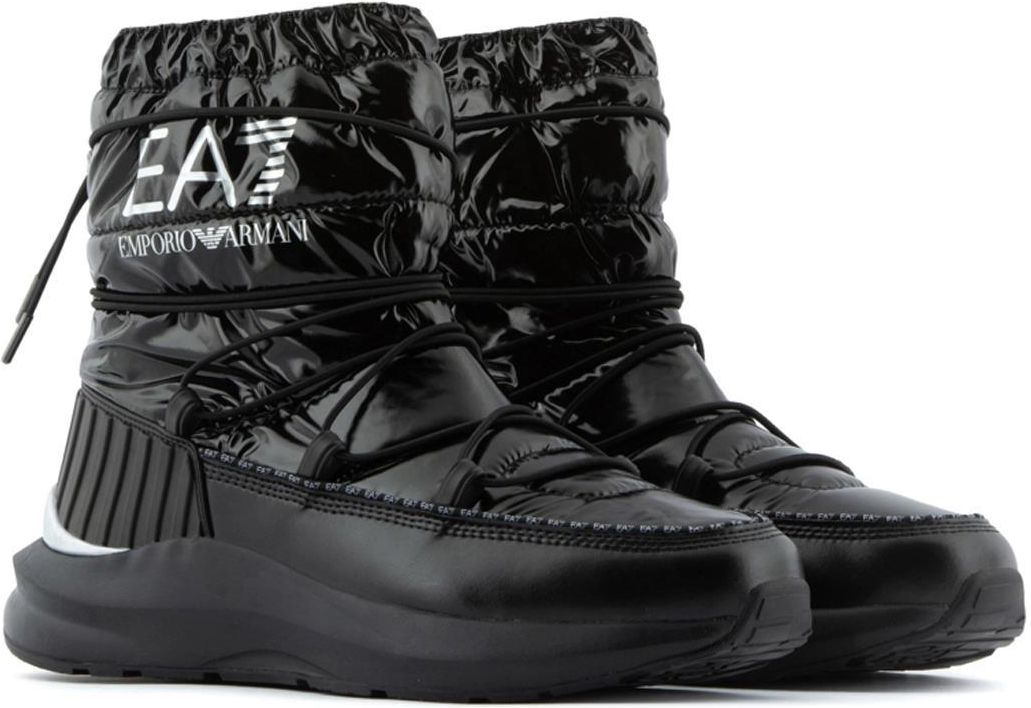 Damskie Śniegowce Ea7 Emporio Armani X8M002 Snow Boot Laces High X8M002Xk230R926 – Czarny - Ceny ...