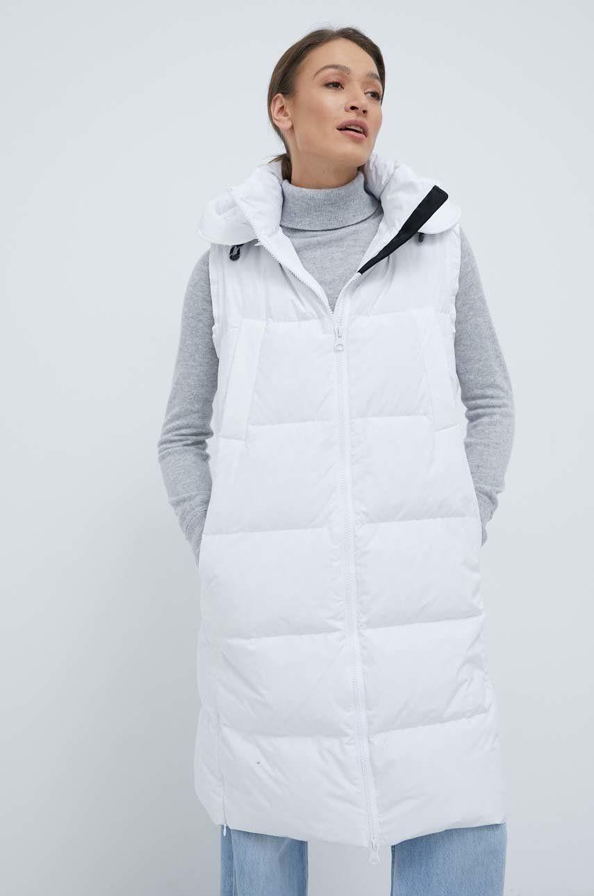 United Colors of Benetton kurtka puchowa damska kolor biały zimowa ...
