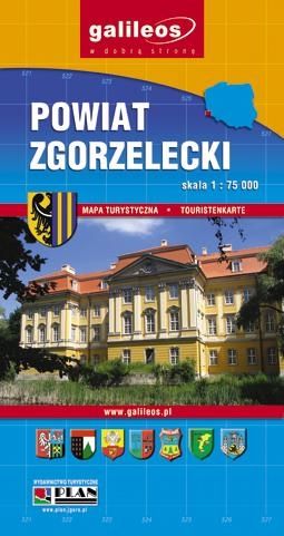 Zgorzelec plan miasta 1:10 000 + mapa powiatu zgorzeleckiego 1:75 000 ...