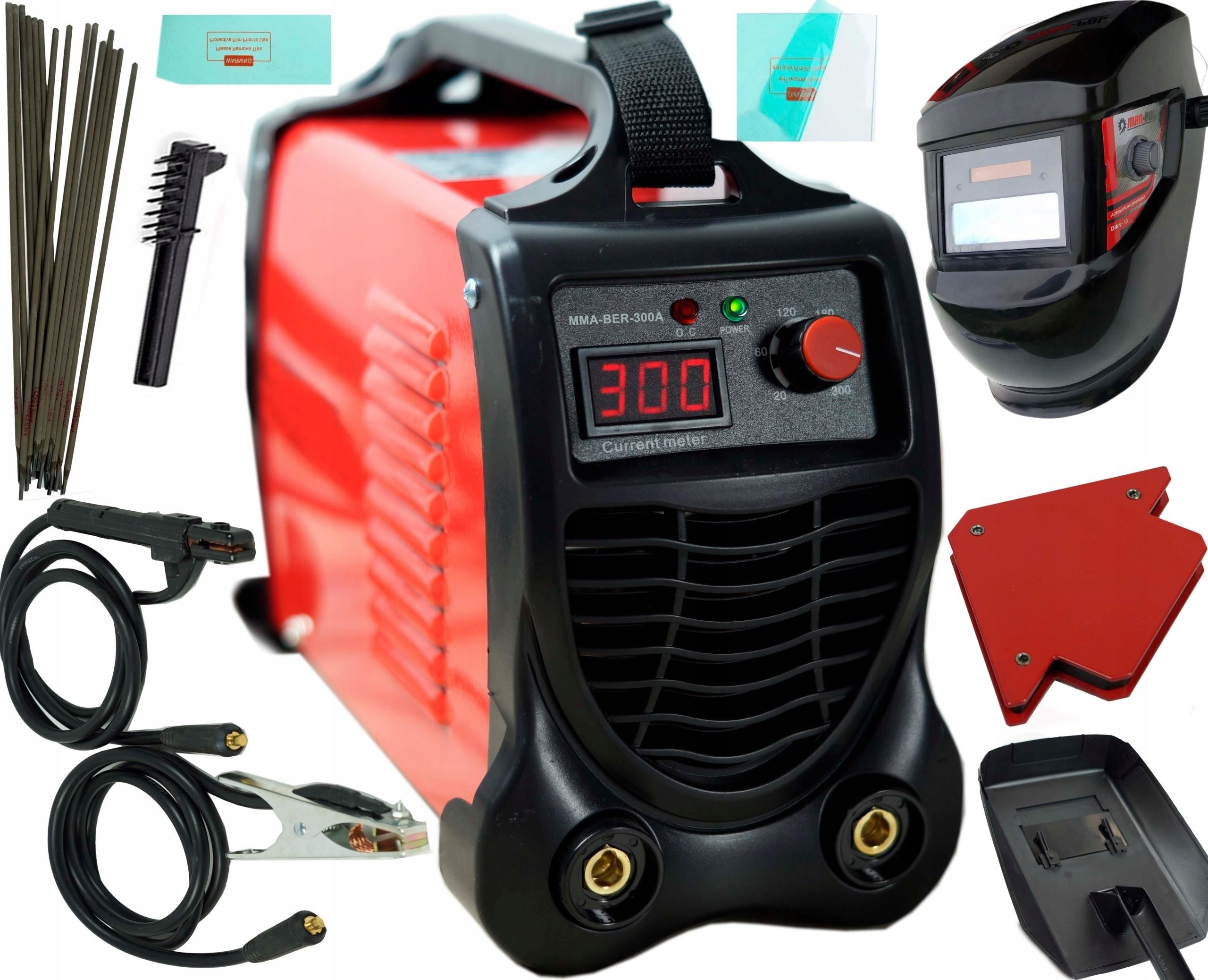 Spawarka Berhard Spawarka Inwertorowa 300 A + 2xMASKA Przewody 4M ...