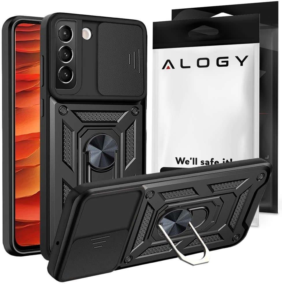 Alogy Pancerne Etui Z Osłoną Aparatu Camshield Stand Ring Do Samsung Galaxy S22 Plus Czarne ...
