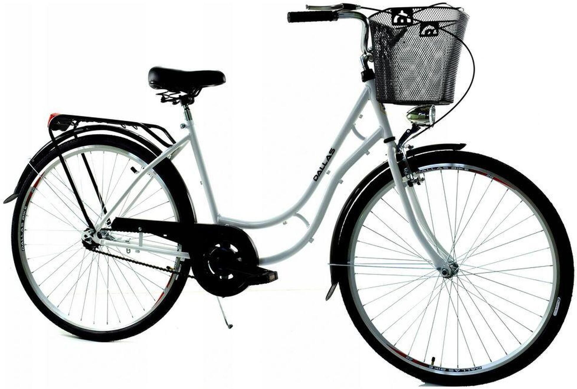 Dallas Bike Miejski Retro 1Spd Biały Z Czarnym 28 - Rowery Miejskie ...