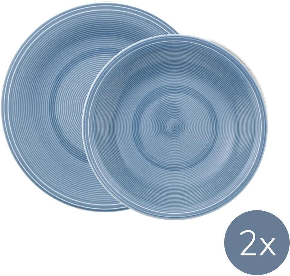 Like. by Villeroy&Boch Zestaw Color Loop Horizon obiadowy dla 2 osób 4 ...