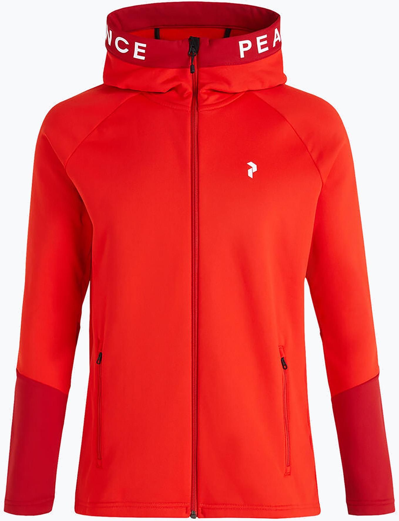 Peak Performance Bluza Trekkingowa Męska Rider Zip Hood Czerwona ...