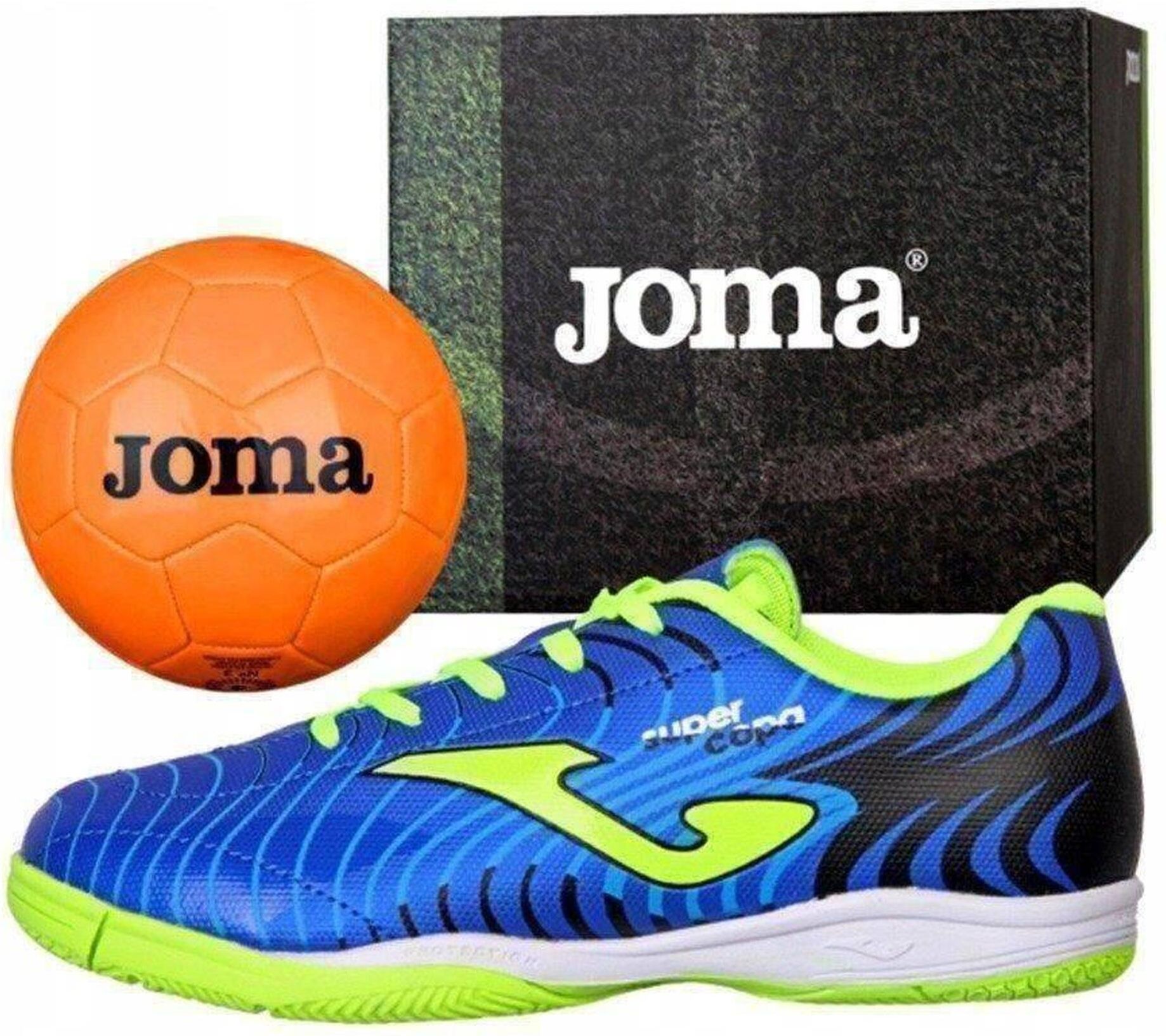 Joma Buty Halowe Dla Dzieci Super Copa + Piłka Niebieski - Ceny i ...