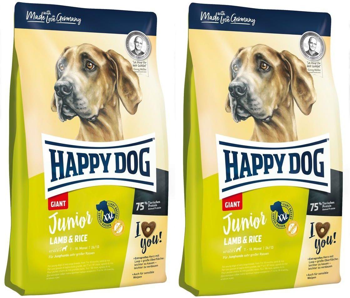 Karma Happy Dog Junior Giant Jagnięcina & Ryż 2X15Kg - Ceny i opinie ...