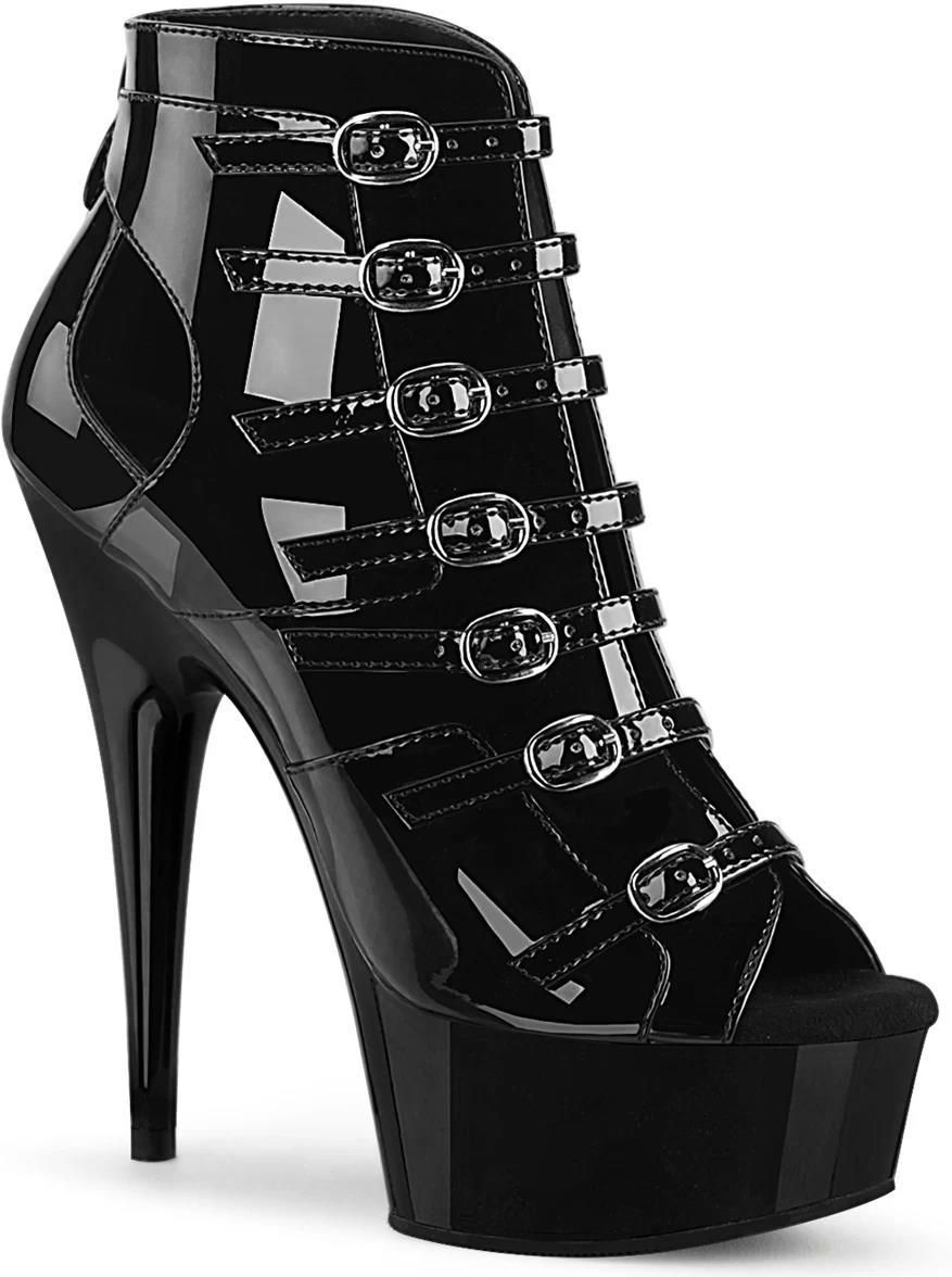 Pleaser Delight-600-11, Rozmiar: 42, Kolor butów: B/m - Ceneo.pl
