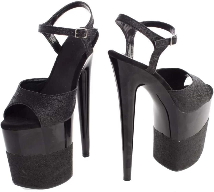 Pleaser Buty- platforma czarna błyszczące 36, Kolor: Czarny - Ceneo.pl