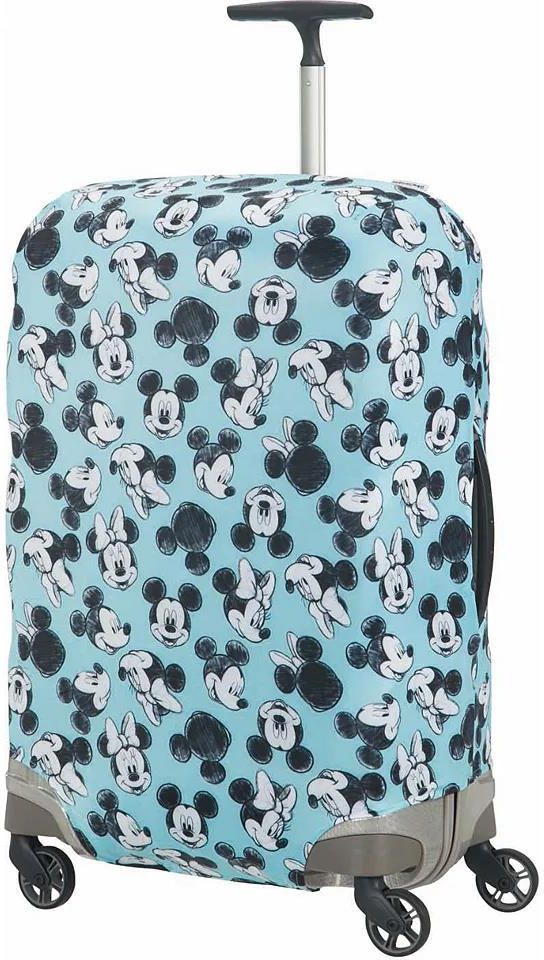 Samsonite Pokrowiec Mickey Mouse M w kolorze turkusowym na walizkę ...