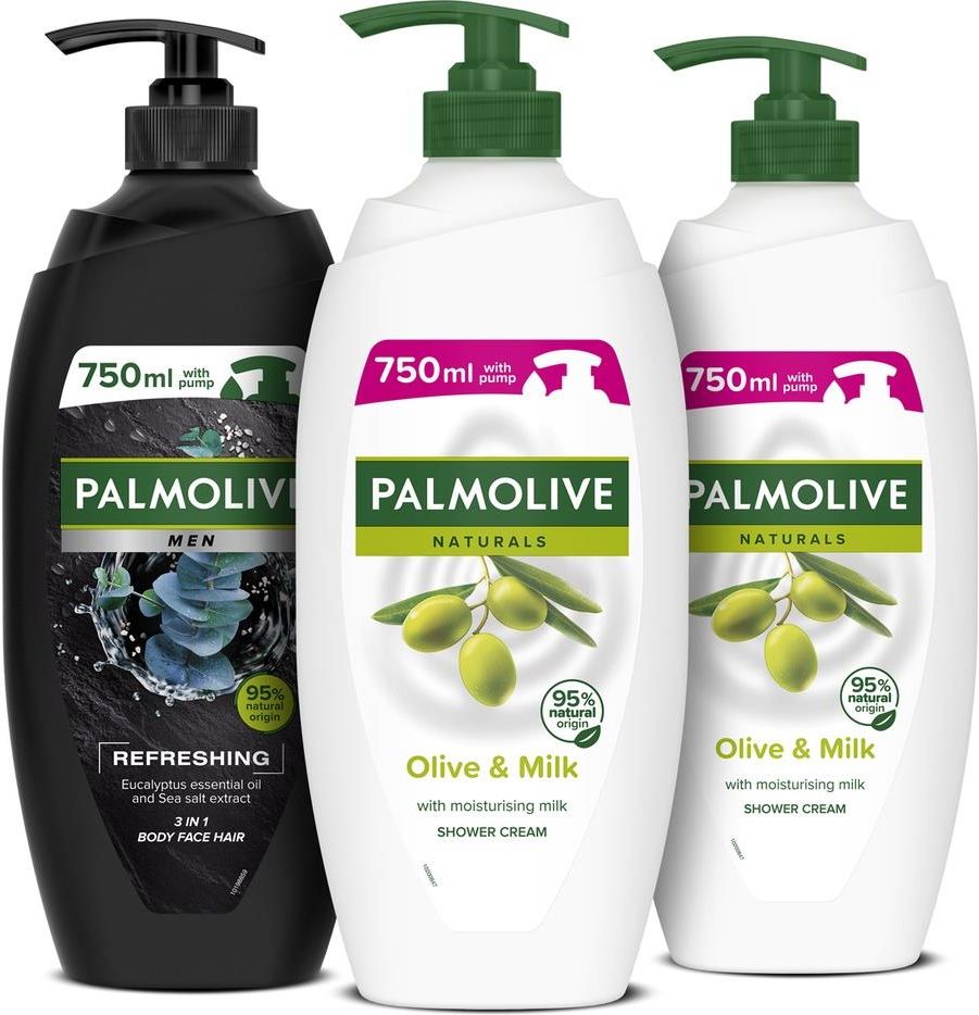 Palmolive Zestaw Refreshing oraz Olive&milk 3x750 ml - Opinie i ceny na ...