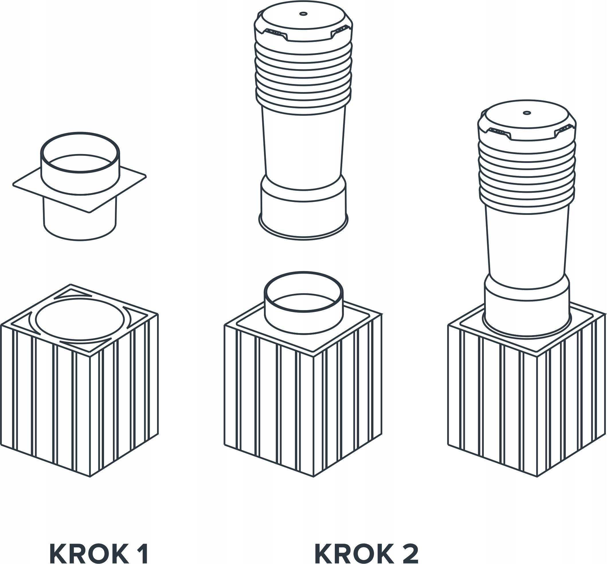 System kominkowy Krono-Plast Wpust kominowy Flatline Basic Fi160 na ...