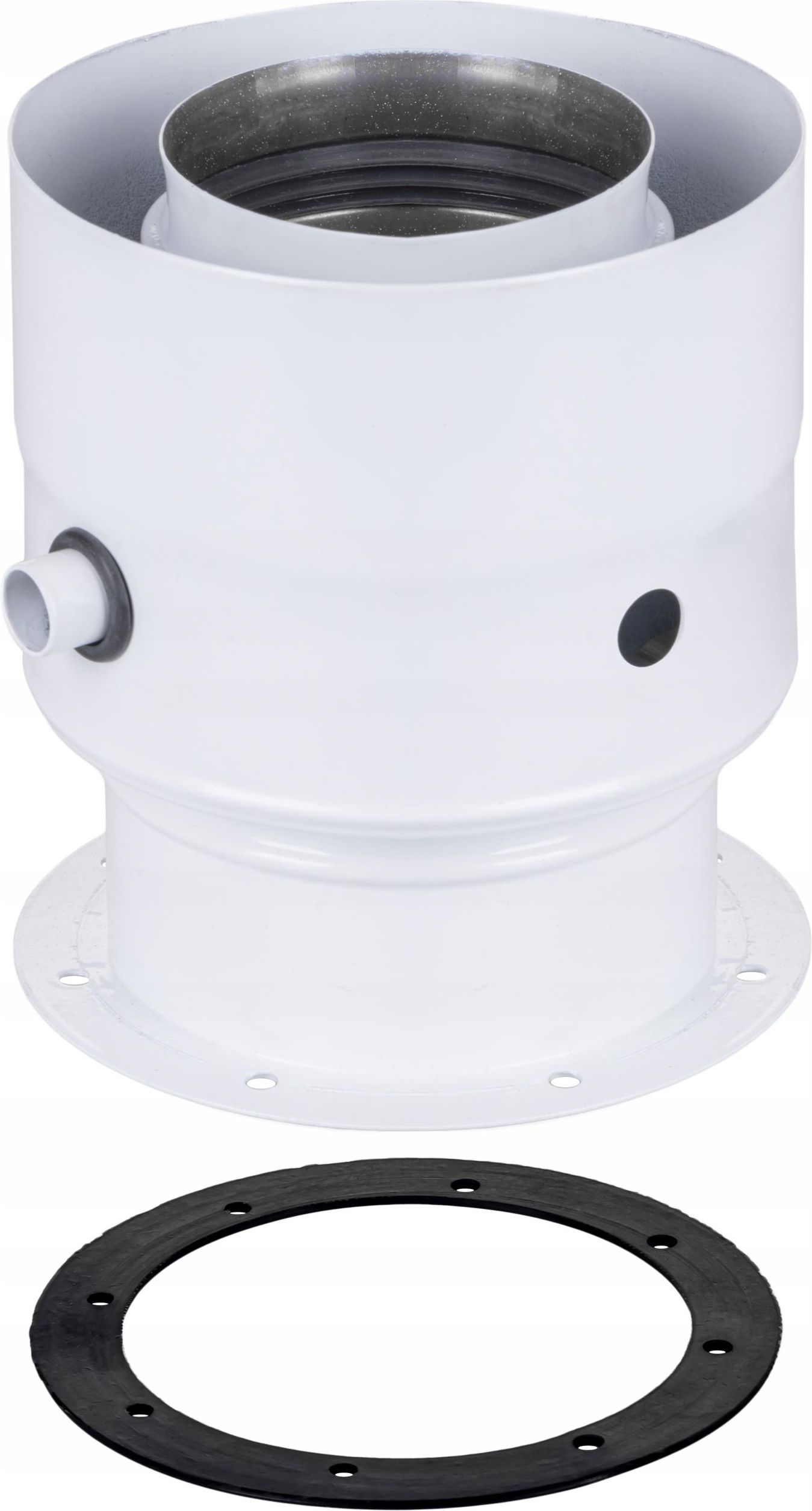 System kominkowy Spiroflex SPIROFLEX ADAPTER TURBO 60/100 X 80/125 BIAŁY SX-TD-ATB SPI037SXTDATB ...