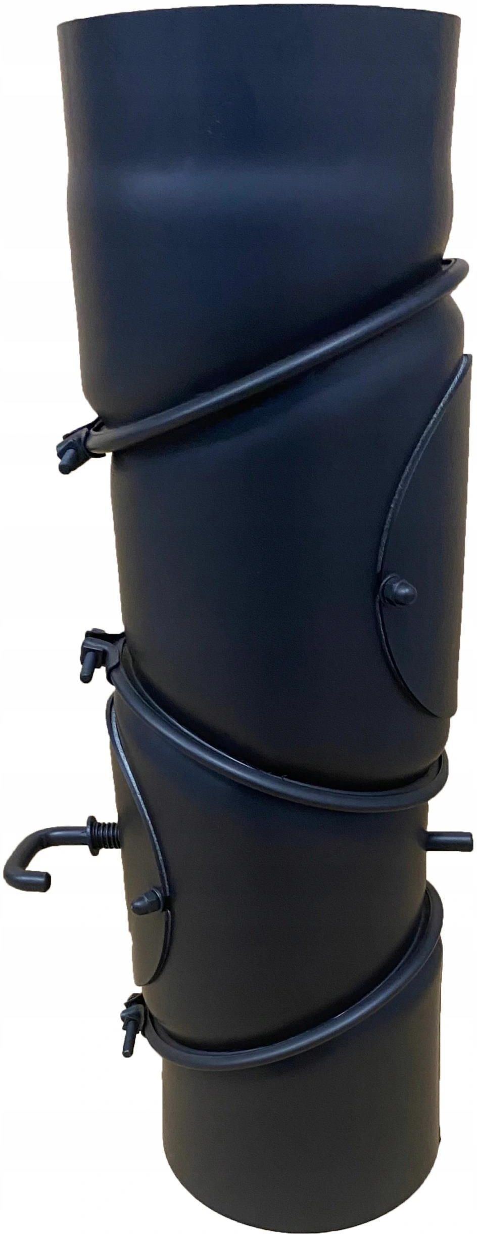 System kominkowy Art-Metal Kolano nastawne 4 segmentowe fi 150 z szybrem KOLANO150ZSZYBREM ...