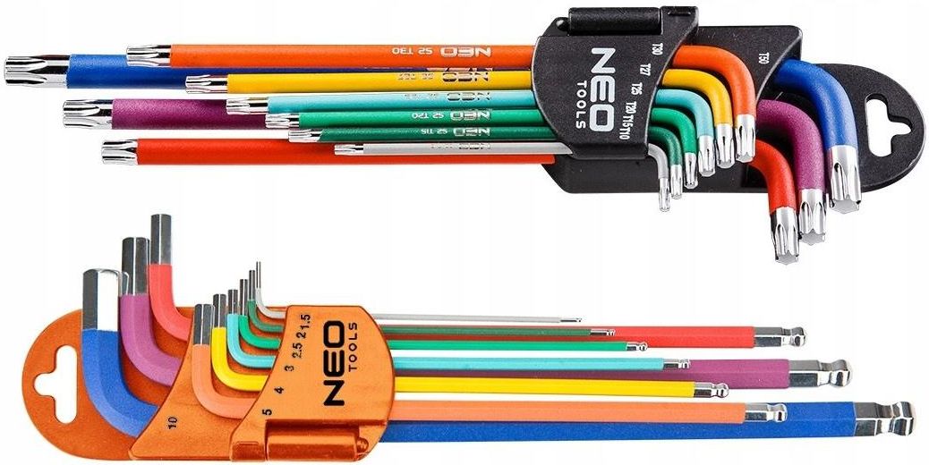 Neo Tools Neo Zestaw Klucze Imbus Torx Komplet Długie kolor 09518+09512 ...