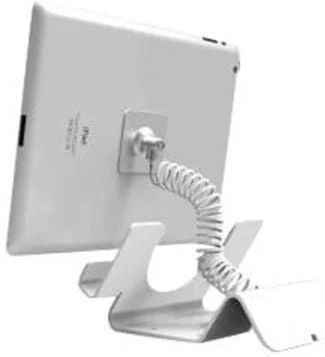 Compulocks Universal Security Tablet Holder White - With Coiled Cable ...