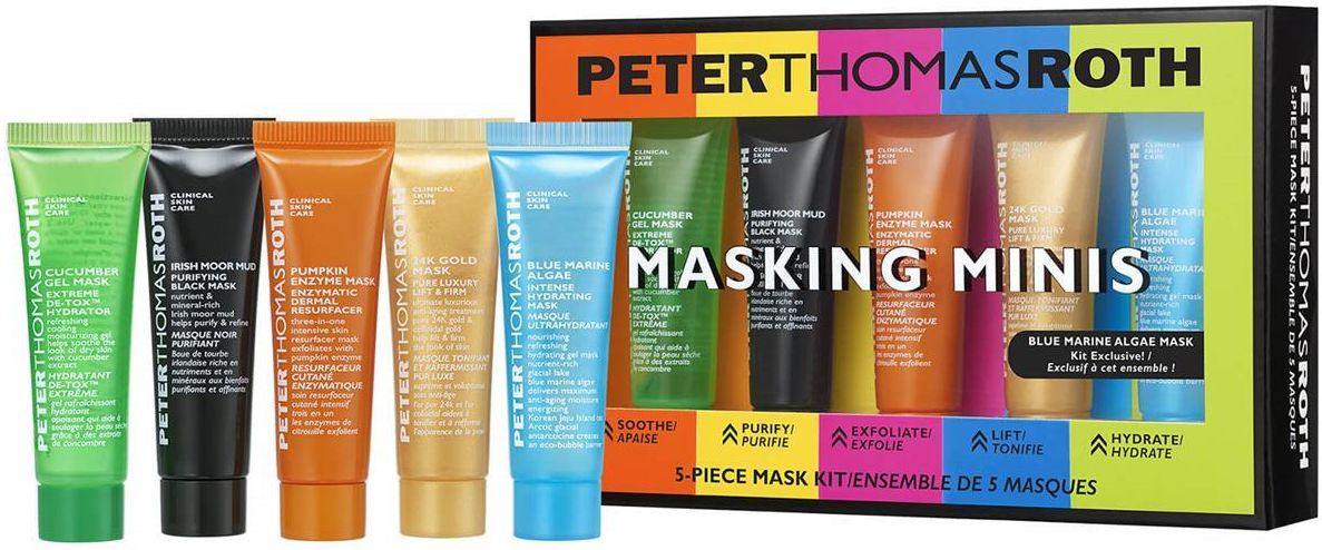 Peter Thomas Roth Masks Minis Holiday Zestaw Złota Maska 14ml + Dyniowa ...