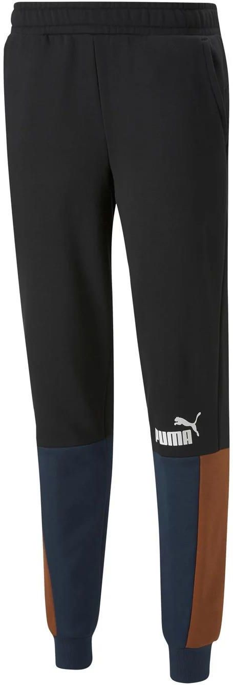 Męskie Spodnie Puma Ess+ Block Sweatpants FL Puma Black-Mari 84903771 ...