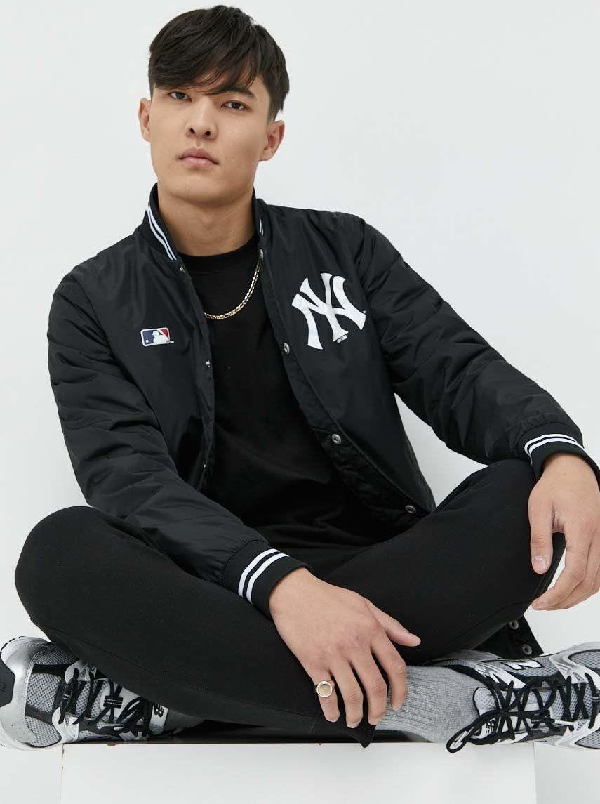 47brand kurtka bomber MLB New York Yankees męski kolor czarny ...