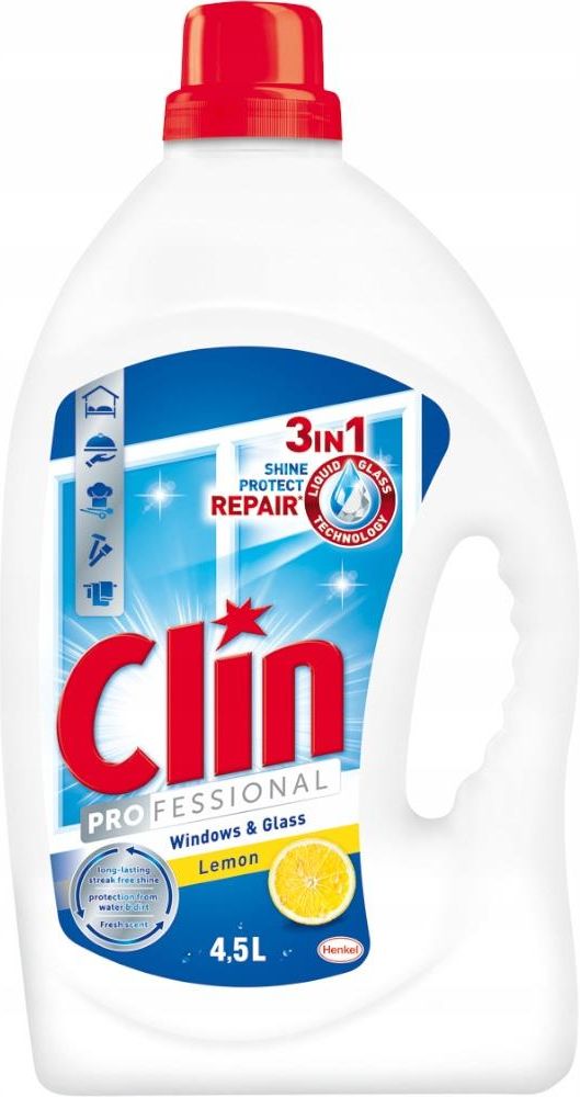 Clin Professional Lemon Płyn Do Mycia Okien 4,5L - Ceny i opinie - Ceneo.pl