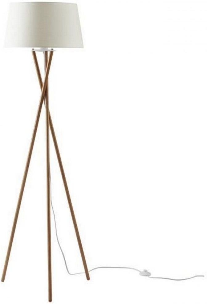 Lampa International Design Lampa Stojąca Drewno Biały (S7151442 ...