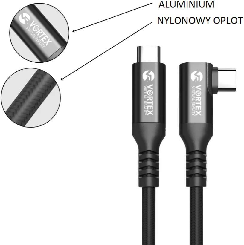 Vortex Virtual Reality Nowy Kabel 3m od VortexVR USB-C do USB-C Oculus ...