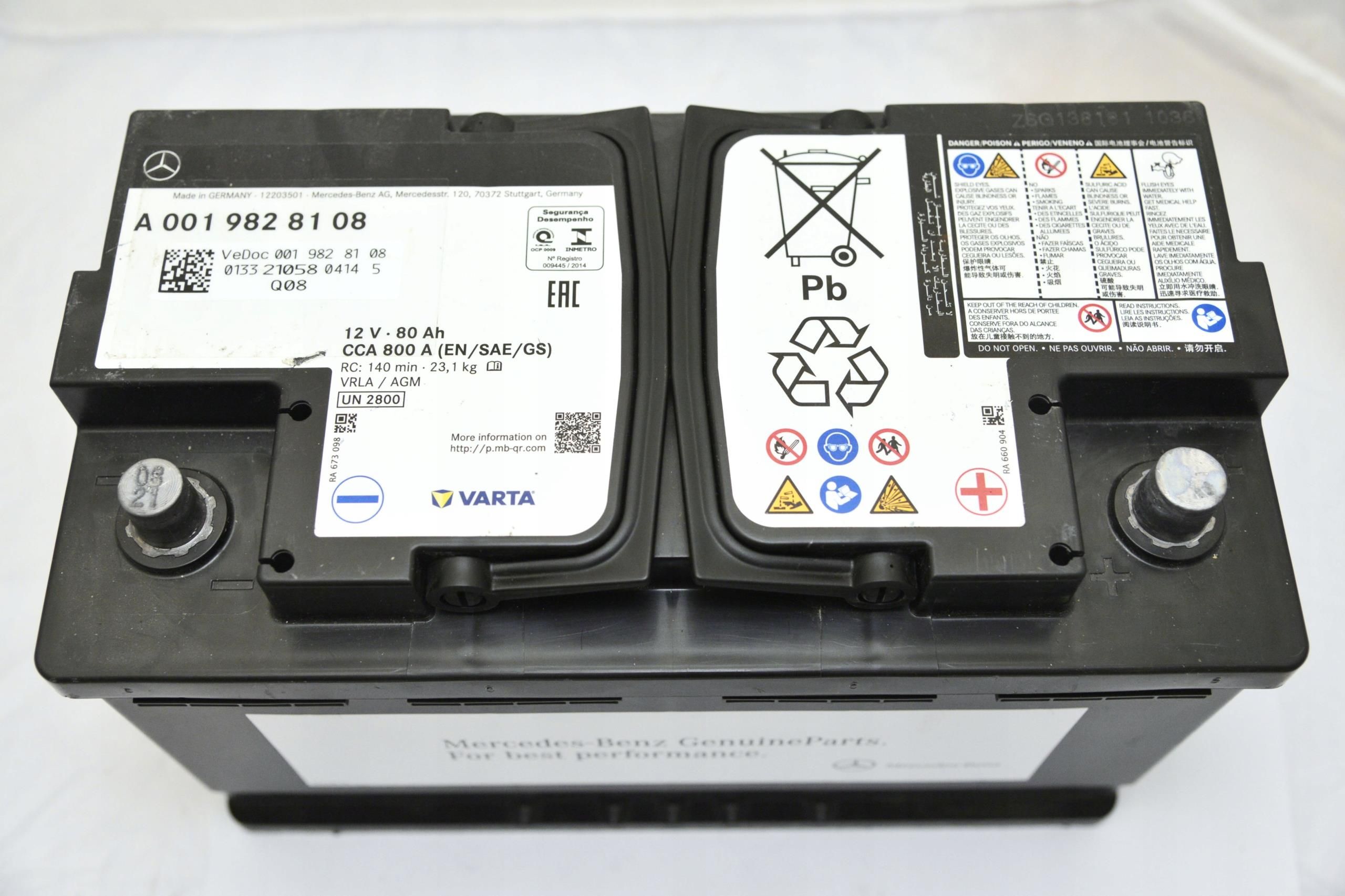 Listwa zasilająca Varta Akumulator Agm 80Ah Ups Kamper Solar ...