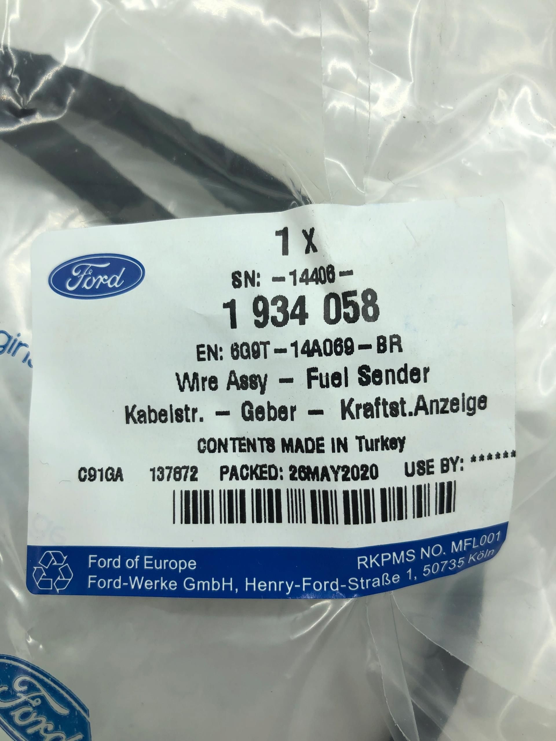 Ford Oe Przewód Pompy Paliwa Mondeo Mk4 S-Max Mk1 6G9T-14A069-Br ...