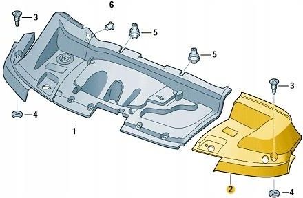 Volkswagen Oe Osłona Akumulatora Lewa Vw Transporter T5 7H0119517B ...
