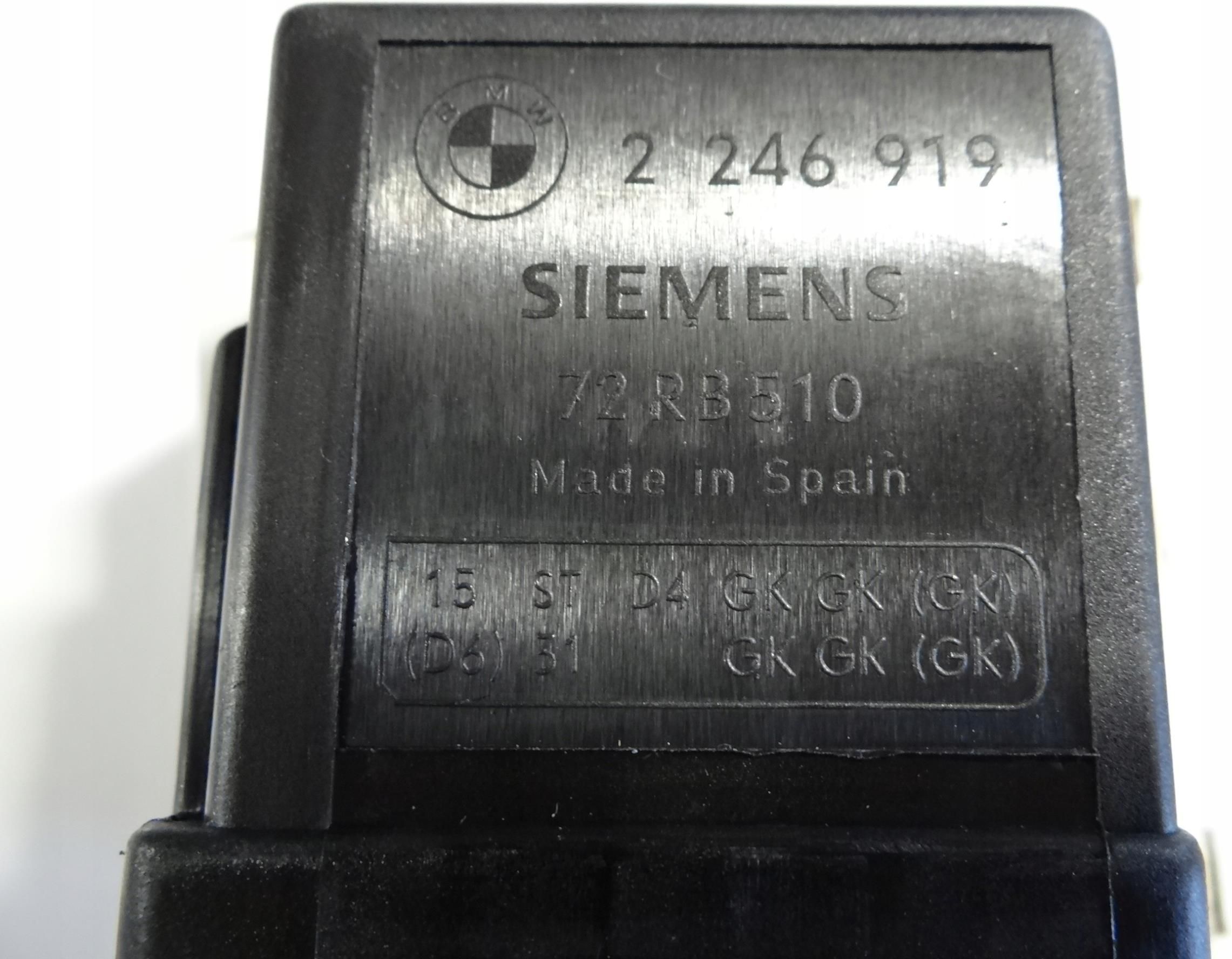 Bmw Oe Przekaźnik Sterownik Świec E38 E39 E46 E53 M57 12212246919 ...