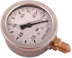 Polmo Wakuometr Glicerynowy M63 -1 Do 0 Bar Dolne Przyłącze G1/4 WG63DM14P - - Opinie i ceny na ...
