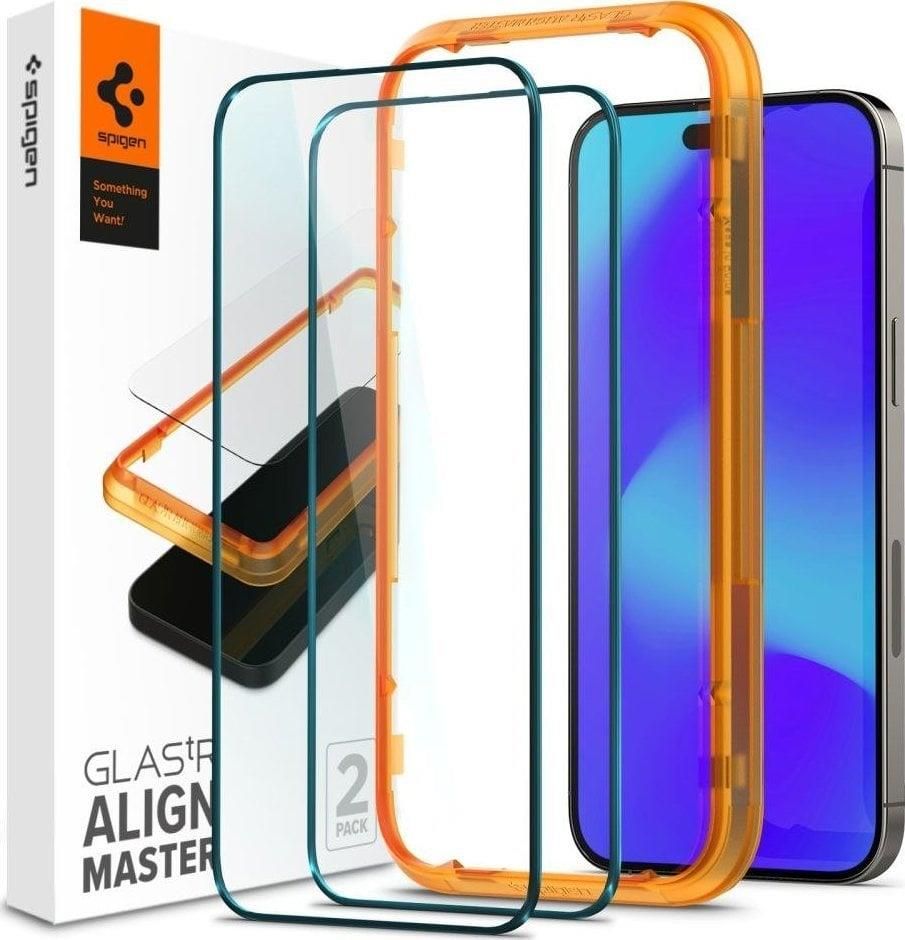 2X Szkło Hartowane Spigen Alm Glass Fc Do Iphone 14 Pro Black (12129491 ...