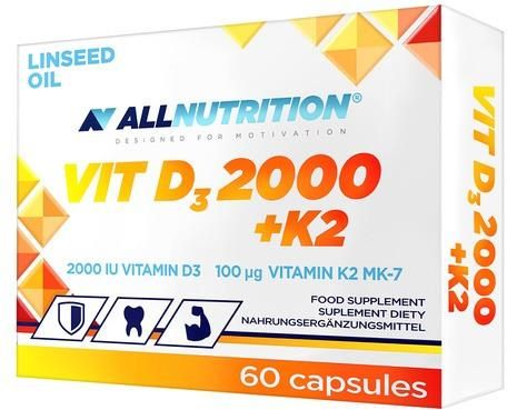 Sfd S.A Allnutrition Vit.D3 2000 + K2 60szt. - Opinie i ceny na Ceneo.pl