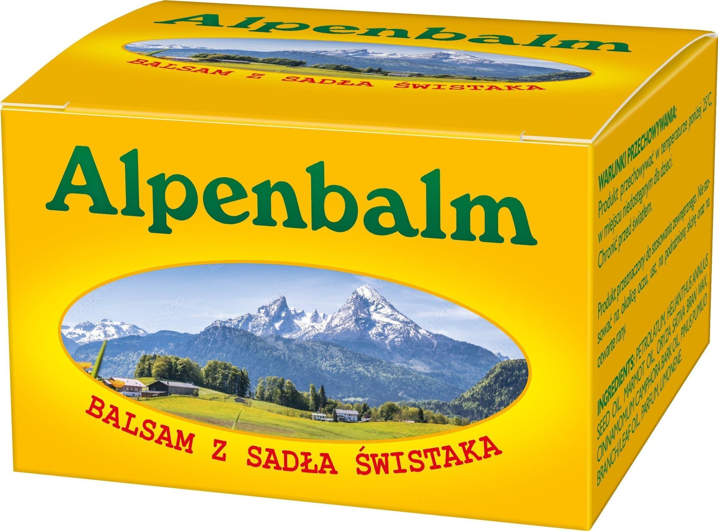 Preparat medycyny naturalnej Amara Alpenbalm Balsam Z Sadła Świstaka ...