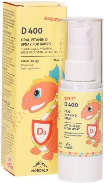 Nordaid D400 Spray For Babies 30ml - Opinie i ceny na Ceneo.pl