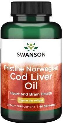 Swanson Health Products Pristine Norwegian Cod Liver Oil Żelowe 60szt ...