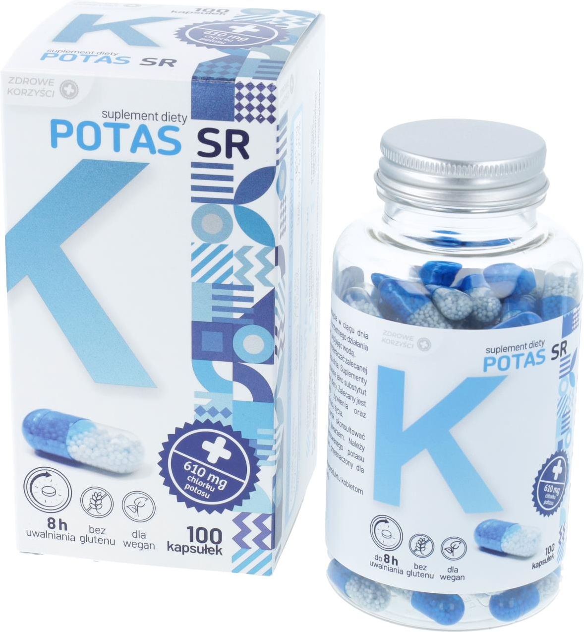 Zdrowe Korzyści Potas SR 100 kaps. - Opinie i ceny na Ceneo.pl