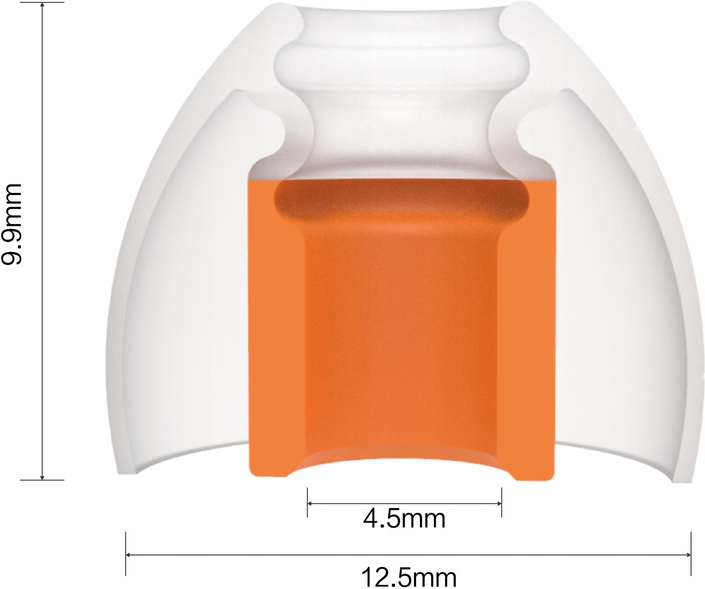 Akcesoria Audio SpinFit CP145-M Profesjonalne Nakładki - 2 Pary ...