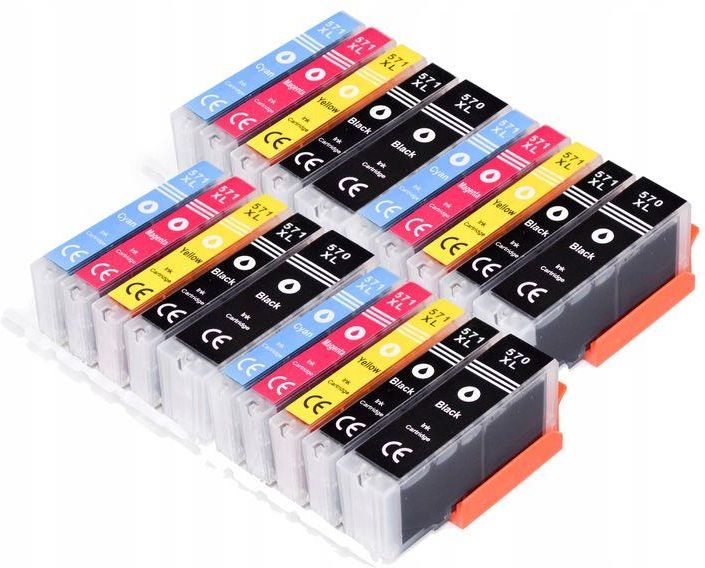 Tusz 20x TUSZ do CANON PIXMA TS5055 TS6000 MG5750 XL ® KUP TERAZ do ...