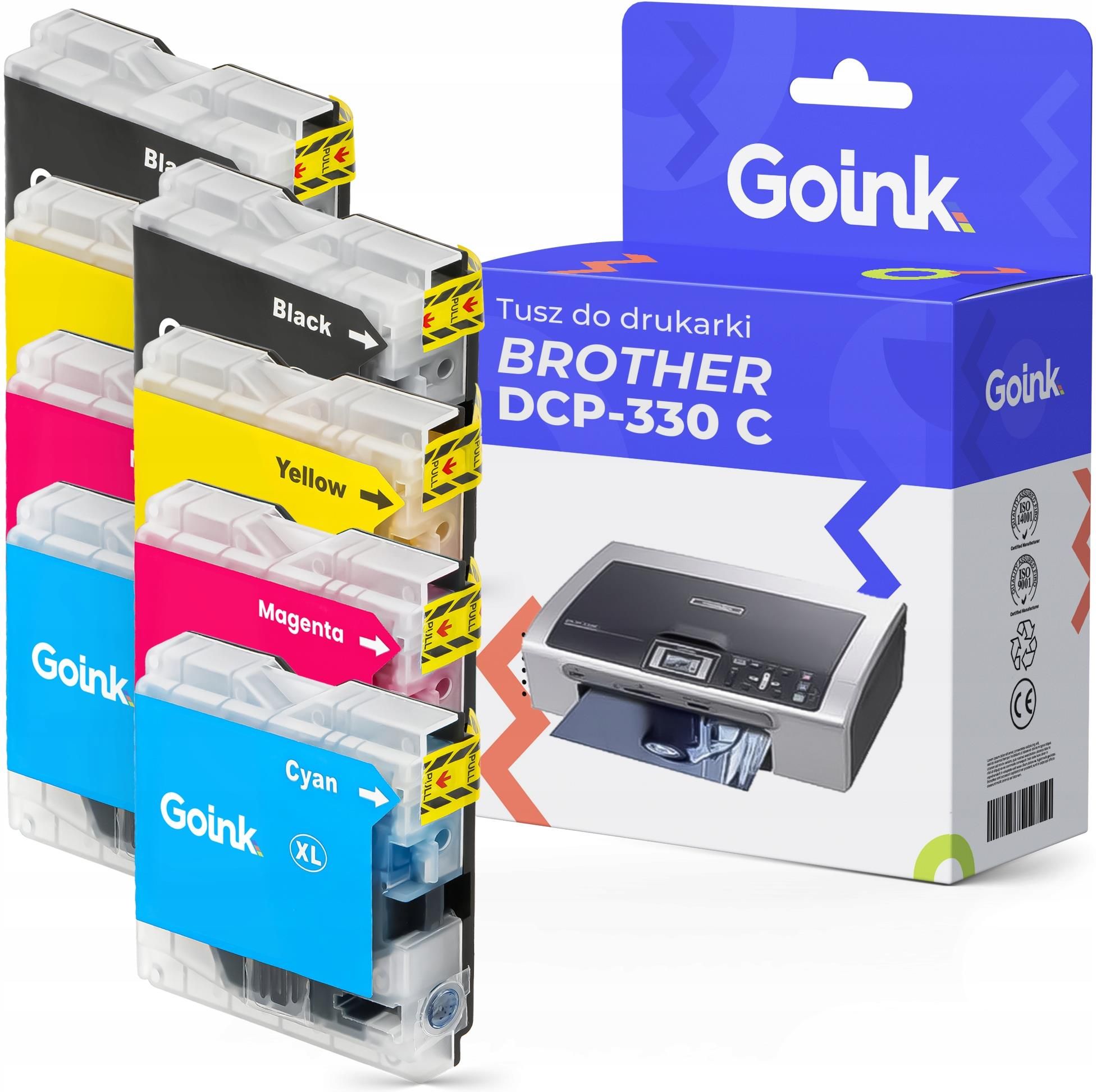 Tusz 8x Tusz do Brother DCP-330 C Cmyk LC1000 do drukarki - Opinie i ceny na Ceneo.pl