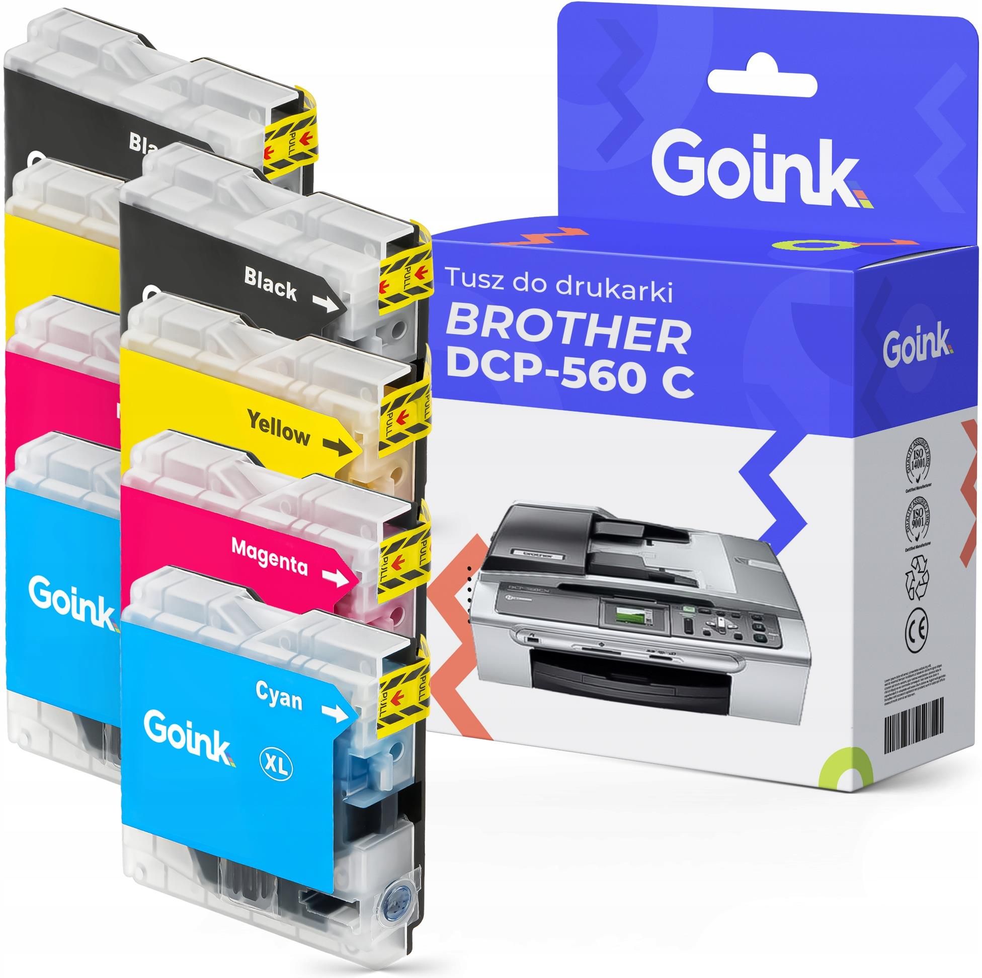 Tusz 8x Tusz do Brother DCP-560 C Cmyk LC1000 do drukarki - Opinie i ...