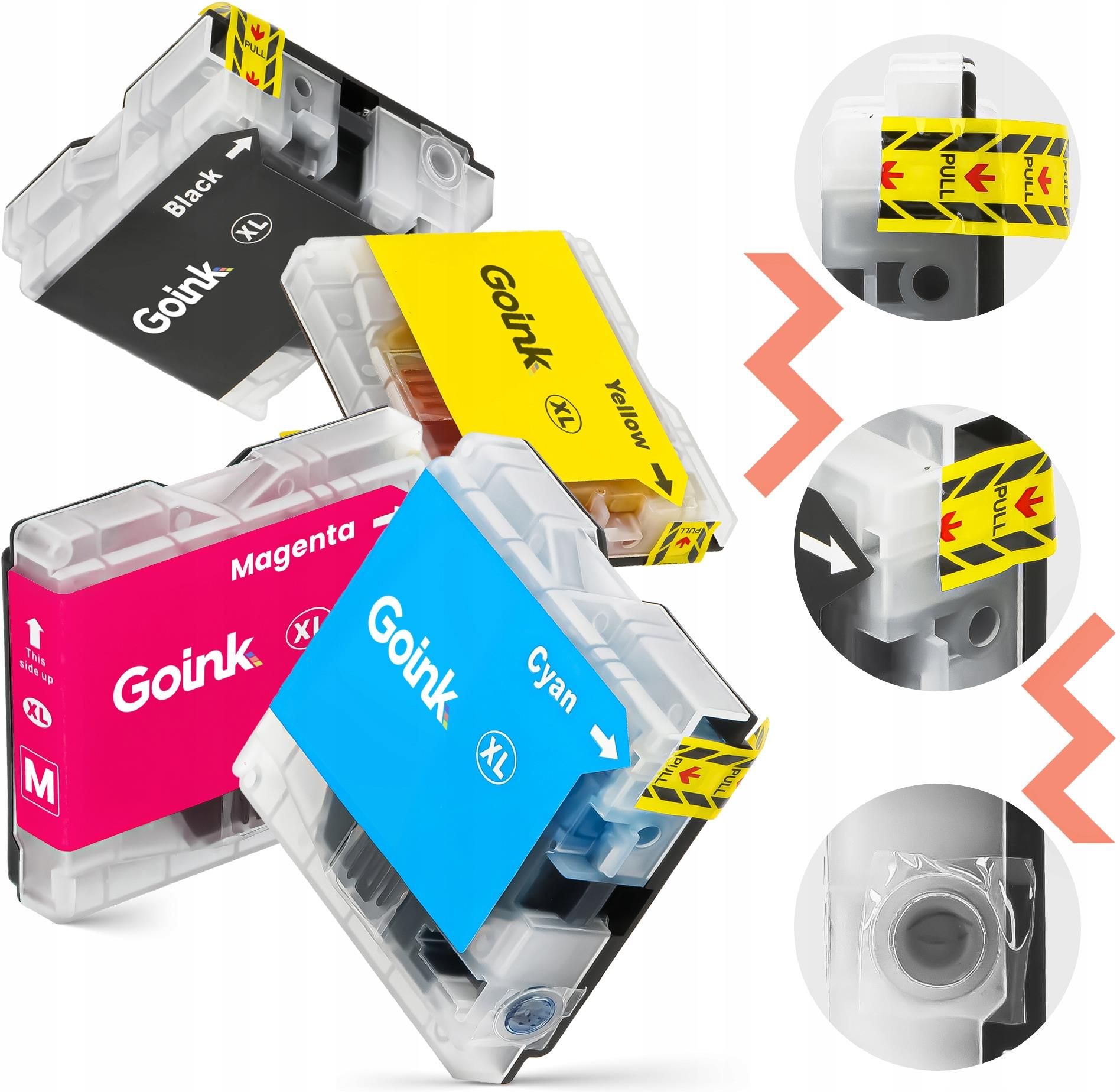 Tusz 8x Tusz do Brother DCP-150 C Cmyk LC970 do drukarki - Opinie i ...