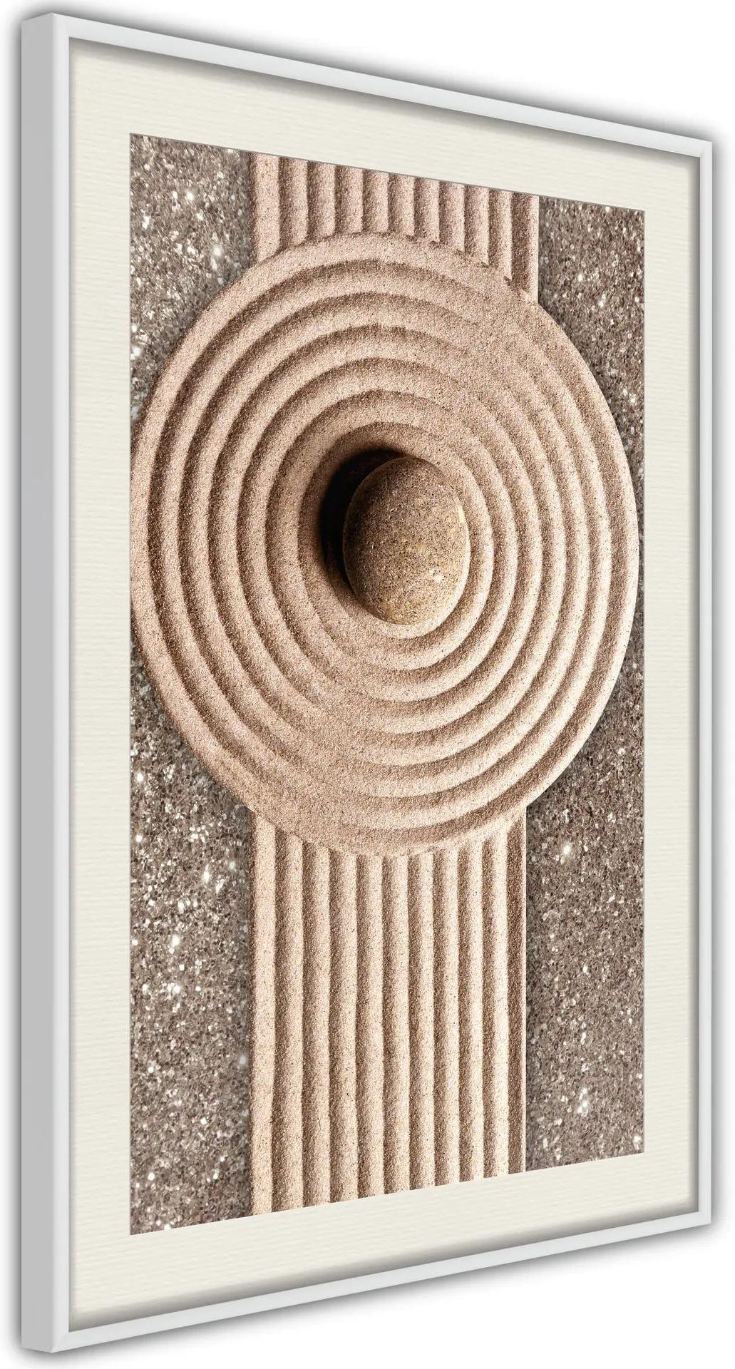 Plakat Piaskowe rondo 30x45 Rama biała z passe-partout - Opinie i ...